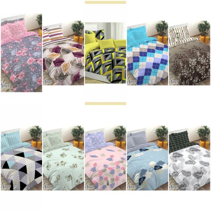 Jual Bad Cover Fata King Size 180x200/Satu Set Bad Cover series motif ...