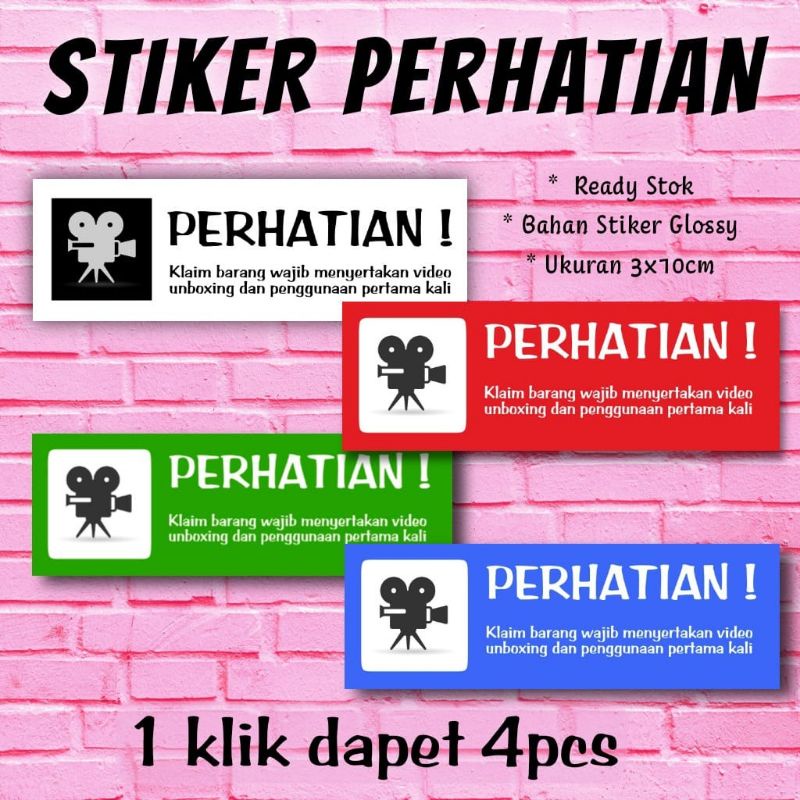 Jual Stiker Label Perhatian Paket | Shopee Indonesia
