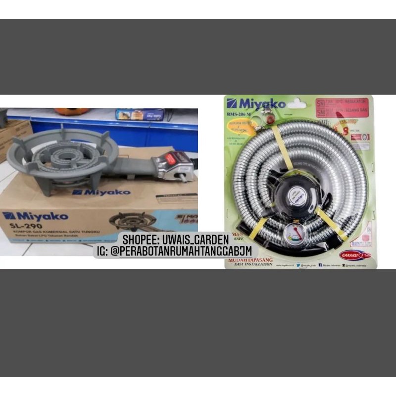 Jual kompor gas rinnai mata api seribu TL 289 RI / Miyako mata api seribu ML 288 / Maspion mata ...