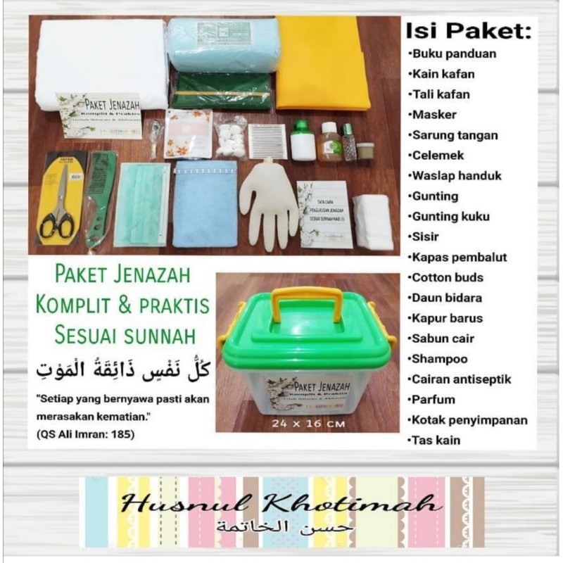 Jual Paket Jenazah Wanita / Pria Lengkap Sesuai Sunnah Komplit Dan ...