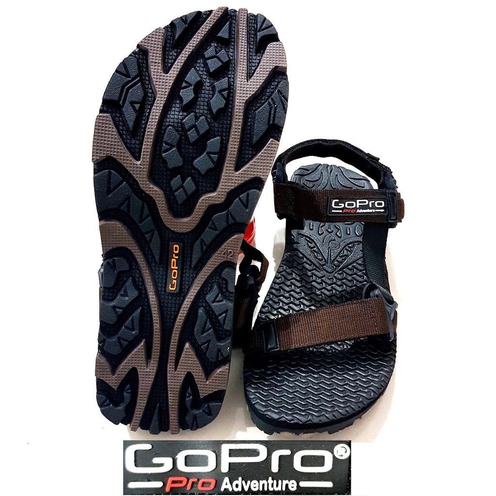 Jual GoPro Sandal Gunung Pria BiG SIZE SAMPAI OVERSIZE SIZE 45 XXL Sandal Cowo Sendal Laki ...