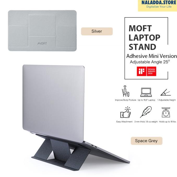 Jual Moft Dudukan Meja Laptop Stand Portable Holder |Adhesive Mini Version | Shopee Indonesia