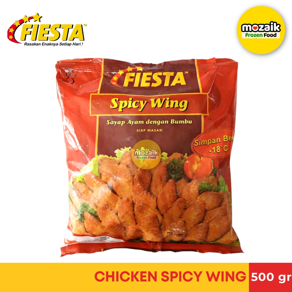 Jual Spicy Wings Fiesta Frozen Food Palembang 500gr & 400gr | Shopee ...