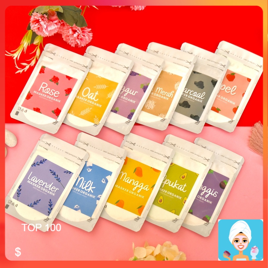 Jual [ML] [TERMURAH SESHOPEE!] PART 1 - MASKER ORGANIK BDGEULIS ORGANIC FACE MASK 15GR BUBUK ...