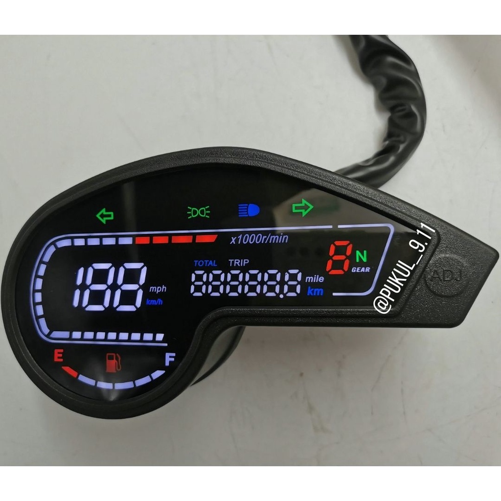 Jual Speedometer Digital Universal Trail KLX KTM VIAR Supermoto ...