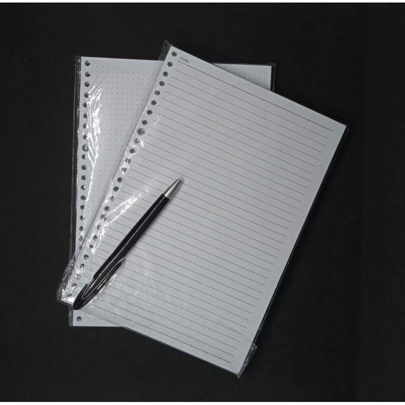 Jual Loose leaf/Kertas binder/Binder /isi ulang file HVS 80 GSM B5# RULED# DOTTED#GRID #BLANK# ...