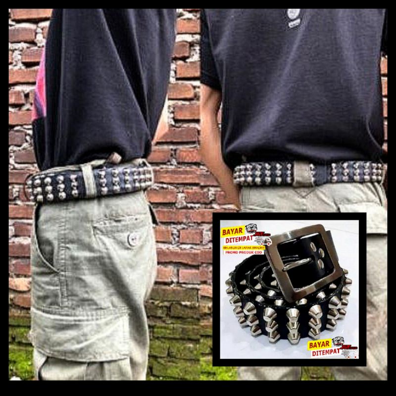 Jual SABUK SPIKE, GESPER, IKAT PINGGANG, SABUK PUNK,GESPER SPIKE,SABUK ...
