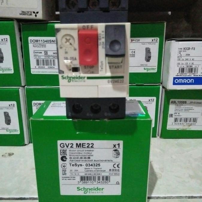 Jual gv2 ME22 gv2me22 motor circuit breaker ( schneider ) | Shopee ...