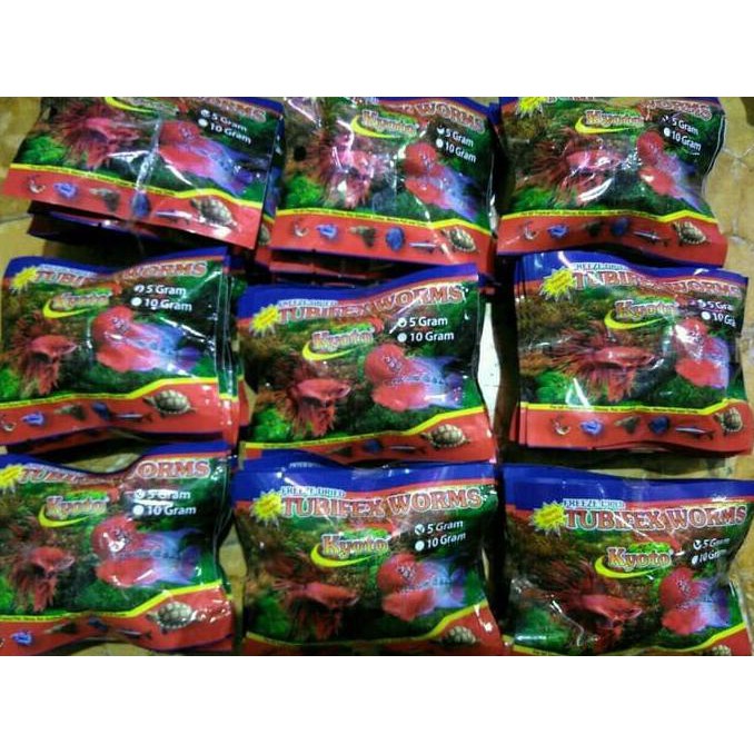 Jual Cacing beku kering pakan ikan | Shopee Indonesia