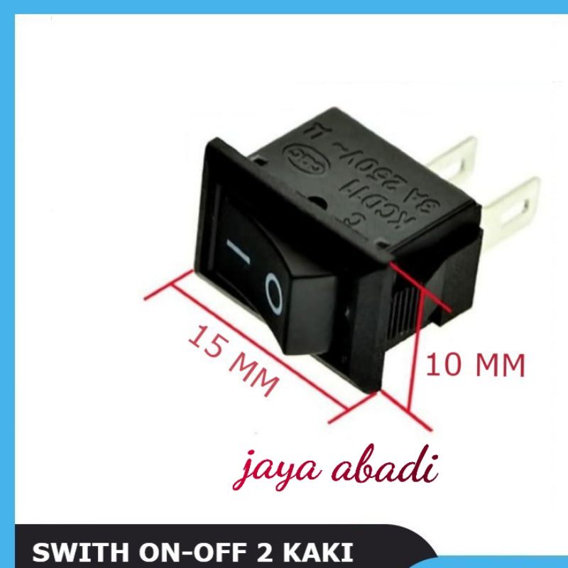 Jual Saklar on off on kaki 2 ( isi 5)saklar lampu universal waterproof tombol on of mini ...