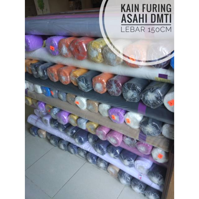 Jual Bahan Kain Furing Asahi DMTI lebar 150cm / kain puring halus murah ...