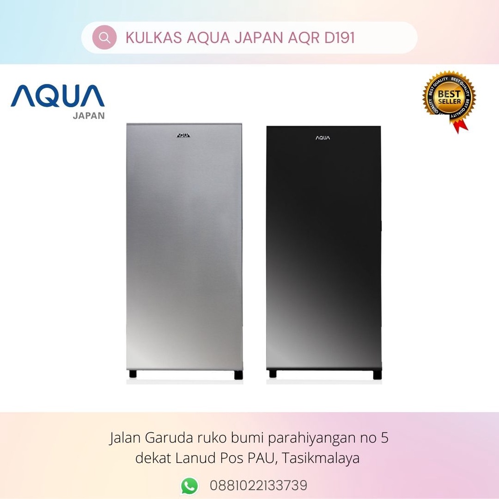 Jual KULKAS AQUA JAPAN AQR D191 1 PINTU | Shopee Indonesia
