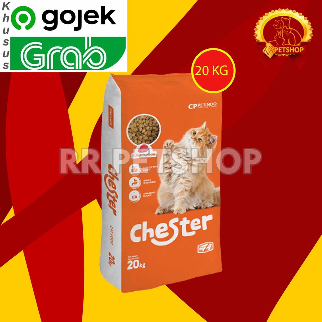Jual GOSEND Chester Cat Food Adult Makanan Kucing Dewasa Tuna 20 Kg ...