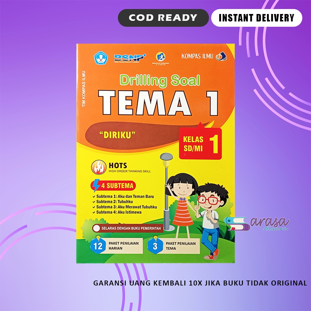 Jual BUKU PELAJARAN SD DRILLING SOAL KELAS 1 SD/MI TEMA 1 | Shopee Indonesia