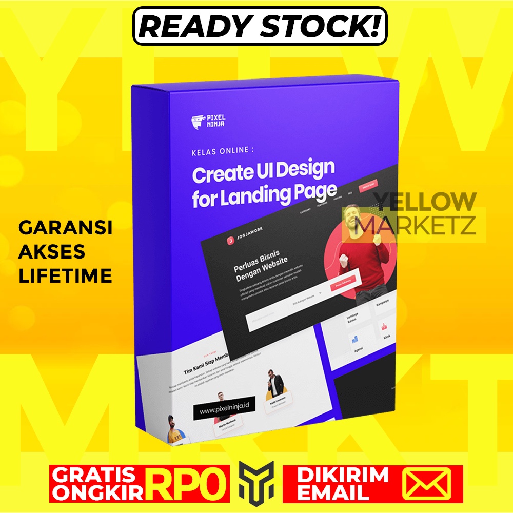 Jual Kelas Belajar UI Design Landing Page Website PXLNINJA | Shopee ...