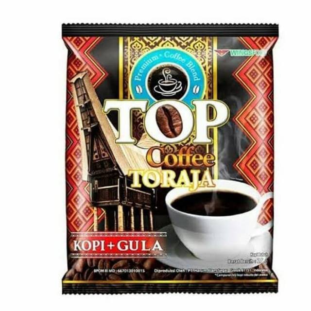Jual Top coffe TORAJA kopi + gula isi (10 pcs× 25gr) | Shopee Indonesia