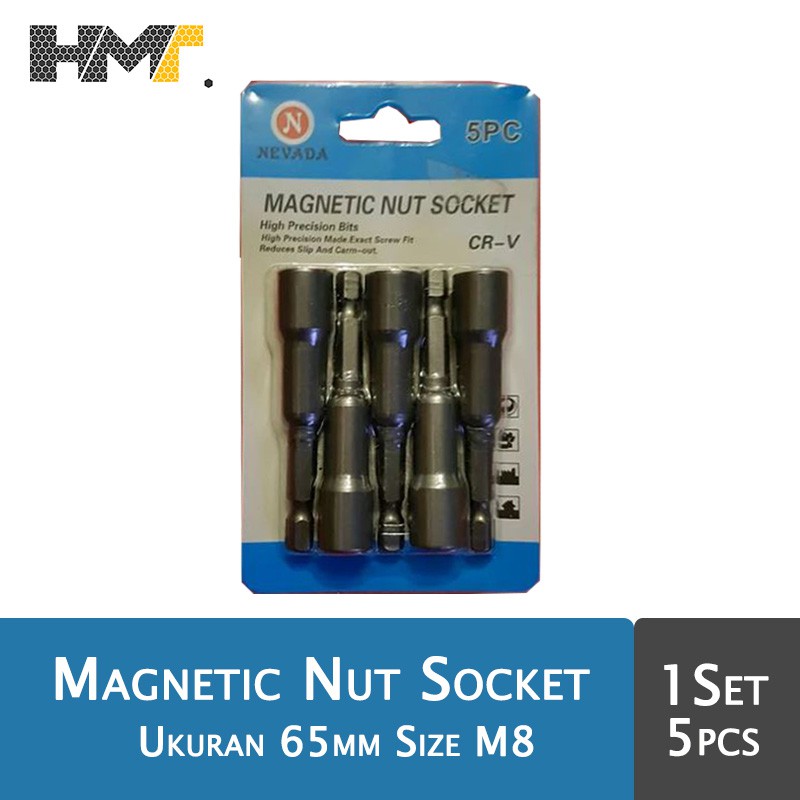 Jual Magnetic Nut Shock 65mm m8 / Kunci Mata Bor Roofing 65 mm | Shopee ...