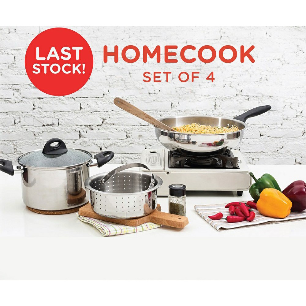 Jual Homecook 4 - piece Cookware (set of 4) | Shopee Indonesia