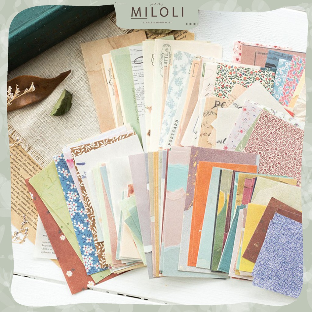 Jual [MILOLI] 60Pcs COTTAGE GARDEN Kertas Motif DIY Scrapbook Deco ...