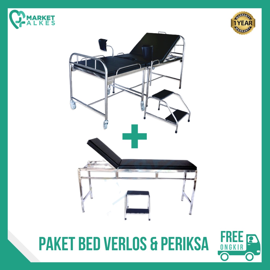Jual Meja Periksa, Bed Verlos Stainless Bed Periksa & Bed Partus ...