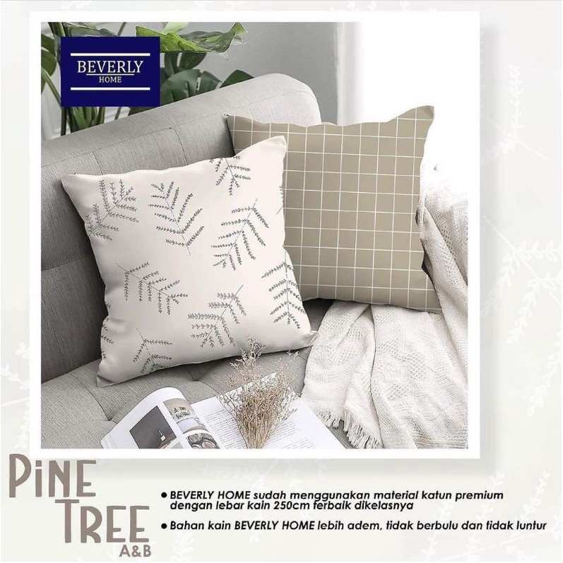 Jual sarung bantal sofa 40x40 45x45 50x50 60x60 motif pine tree ...