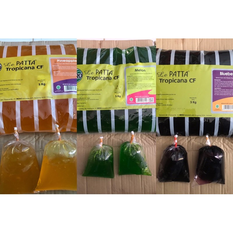 Jual Selai Buah Le Patta Tropicana CF 250g | Blueberry, Melon ...