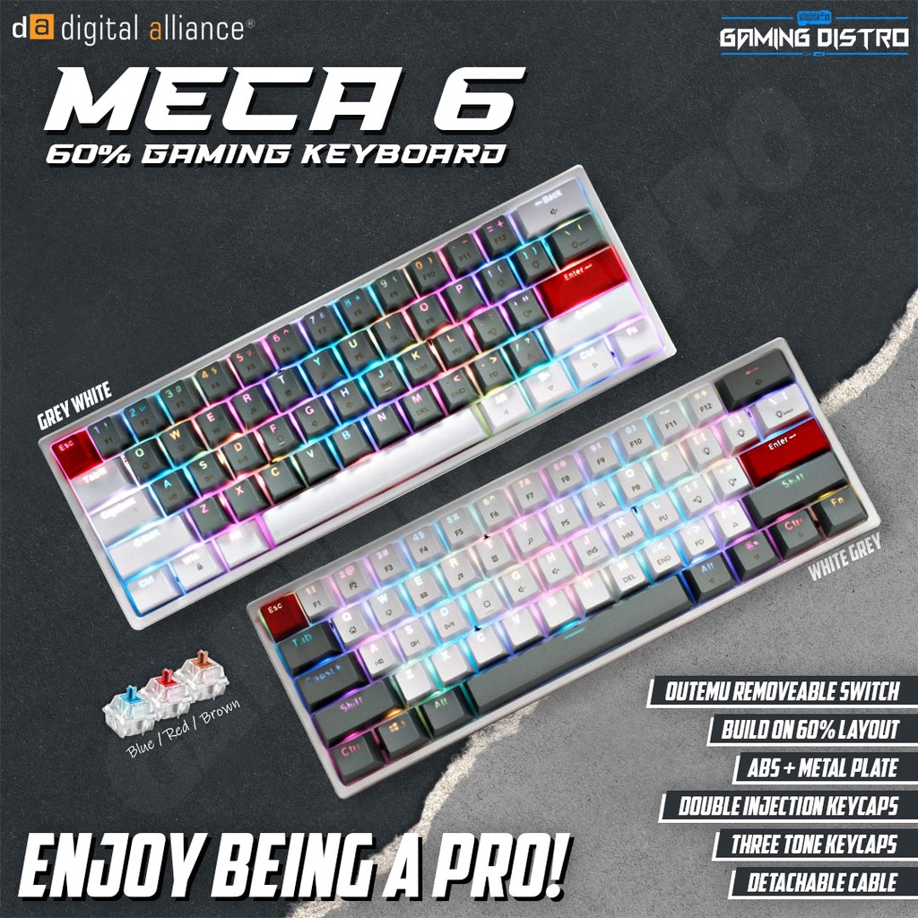 Jual Digital Alliance Meca 6 RGB Mechanical Keyboard | Shopee Indonesia