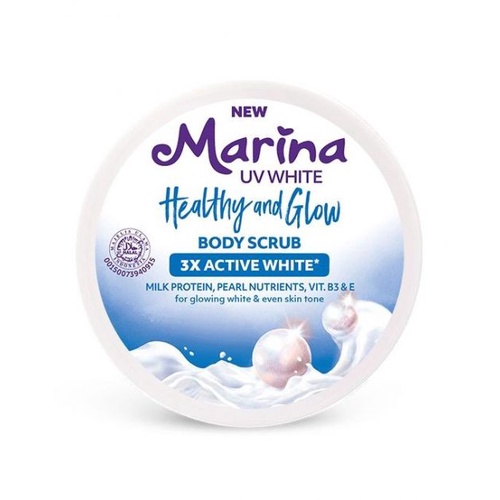 Jual Marina UV White Healthy and Glow Body Scrub 200ml | Shopee Indonesia