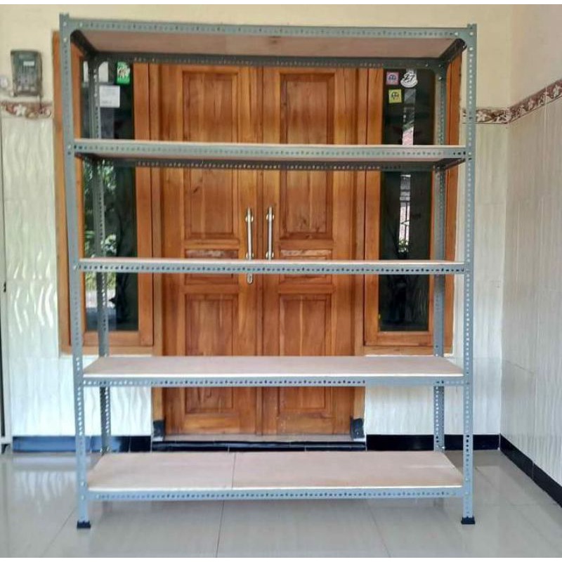 Jual Rak siku lubang 300x150x53 (5 sap) | Shopee Indonesia