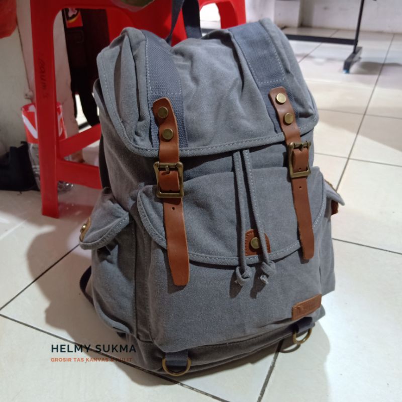 Jual Tas Ransel Serut Kanvas Lembut Premium Legums Tas Sekolah Tas ...
