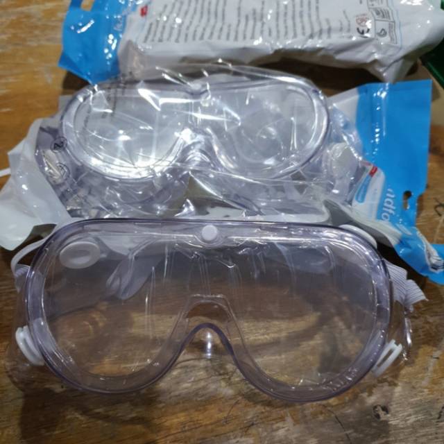 Jual (SJT)chemical google/kacamata lab dengan 4 lubang udara sertifikat ...