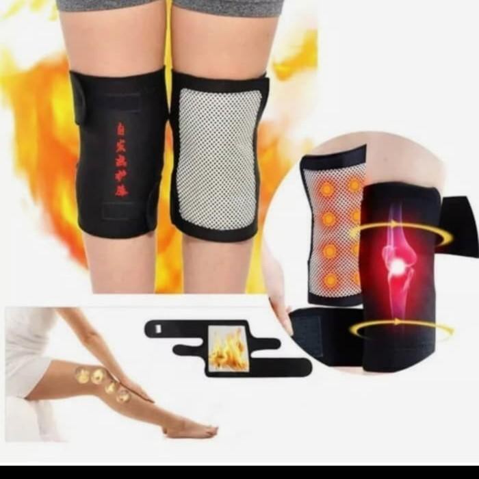 Jual Terapi pemanas lutut magnetic sabuk tourmaline kesehatan knee pad ...