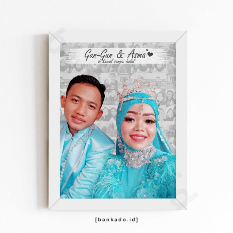 Jual [1 HARI JADI] Kado Frame Mozaik Foto Custom Hadiah Ultah/Wisuda ...