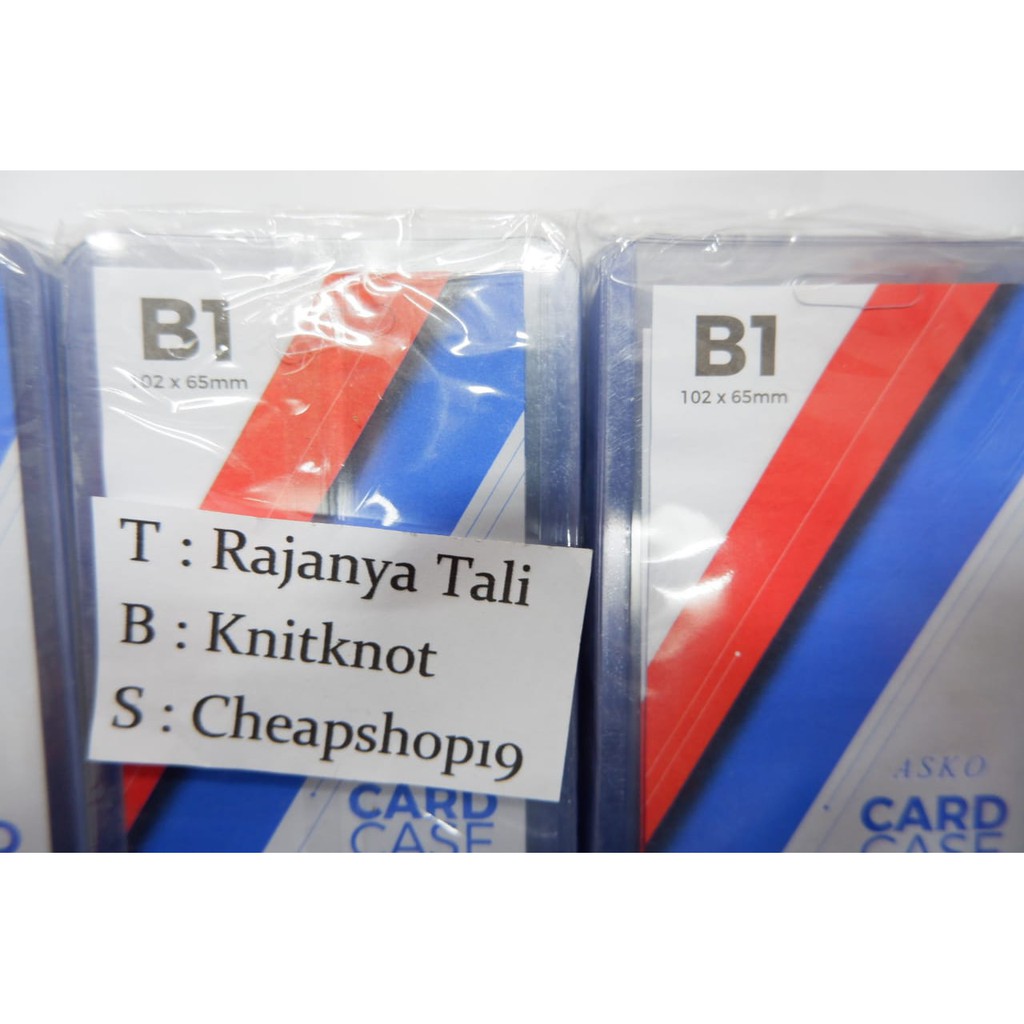 Jual ASKO Card Case B1 Plastik ID Card Case Tebal B1 | Shopee Indonesia