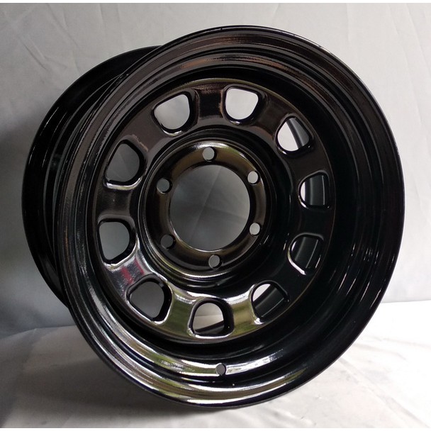 Jual 4pcs Velg besi Offroad Daytona 15x8.0 6H 139.7 et-25 ring 15 Lebar ...
