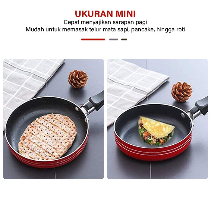 Jual GM Bear Fry Pan Mini 1072 - Teplon Penggorengan Mini | Shopee ...