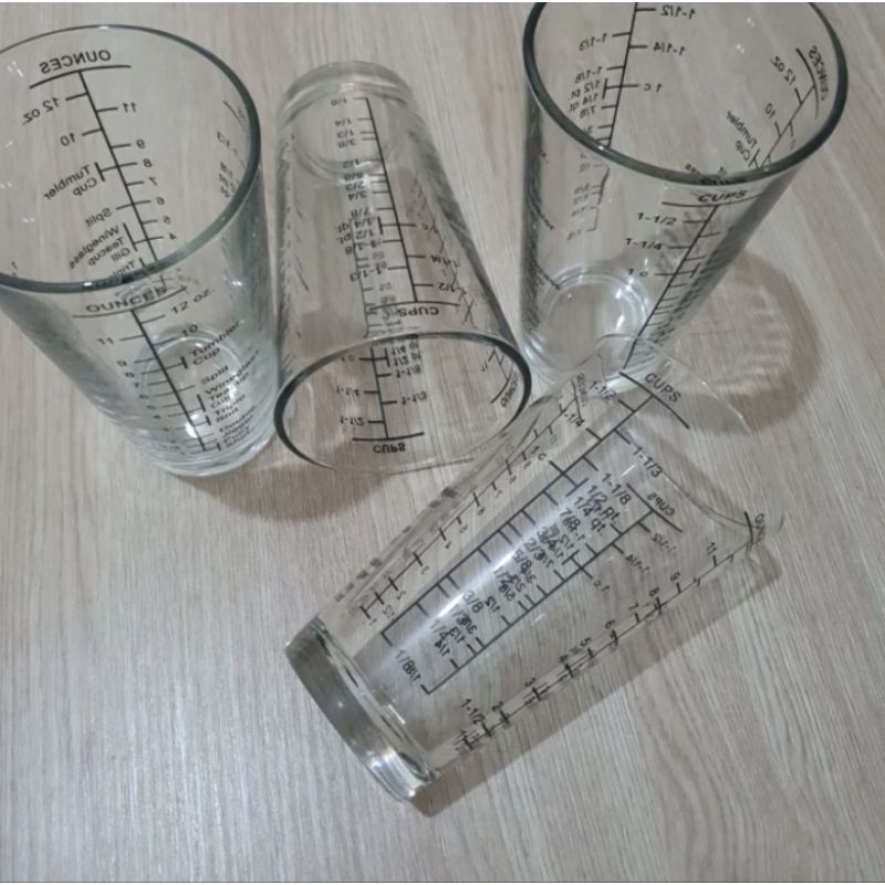 Jual gelas ukur kaca /gelas takaran kaca / measuring glass 400 ml ...