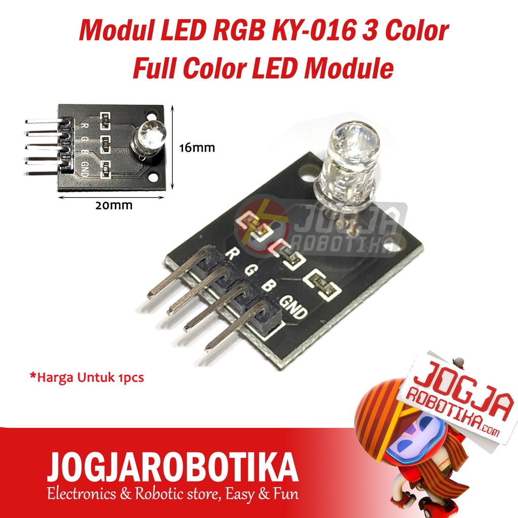 Jual Modul LED RGB KY-016 3 Color Full Color LED Module | Shopee Indonesia