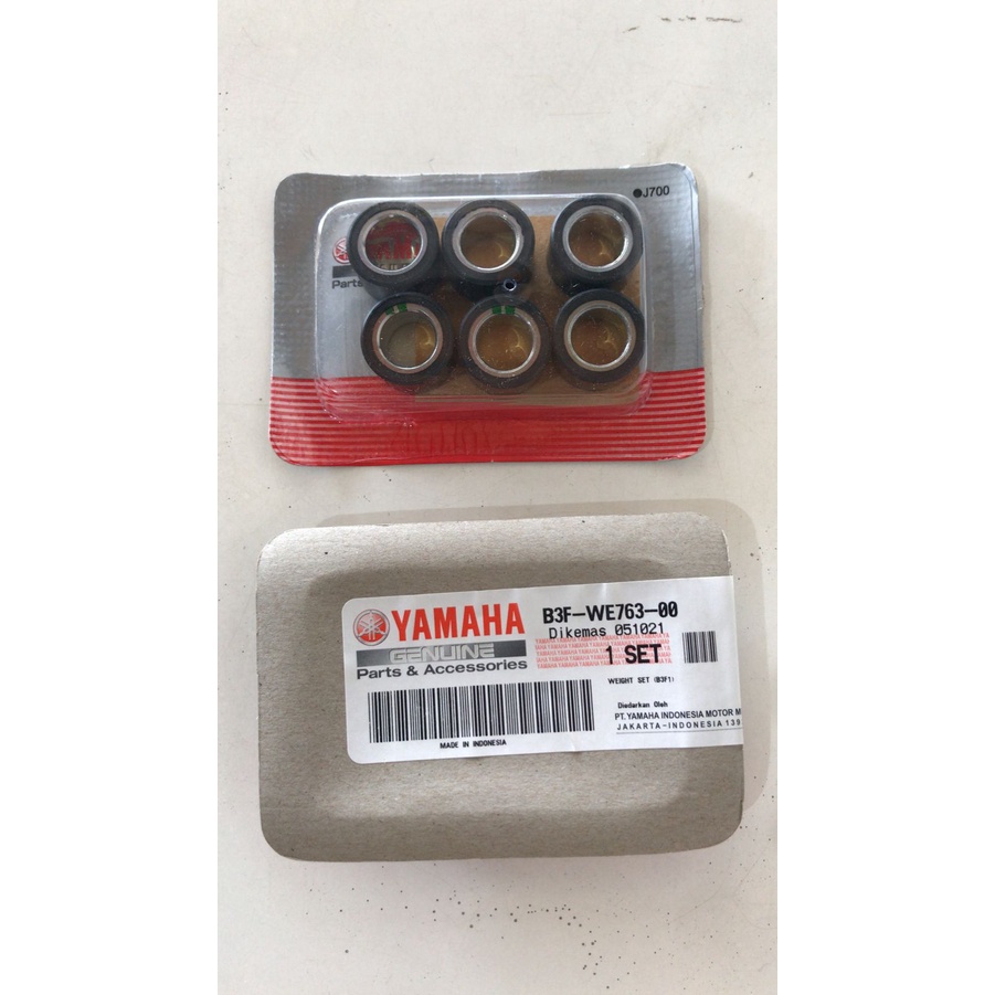 Jual Roller Weight Set Yamaha Lexi B3F WE763 00 Roller Kit Roler ...