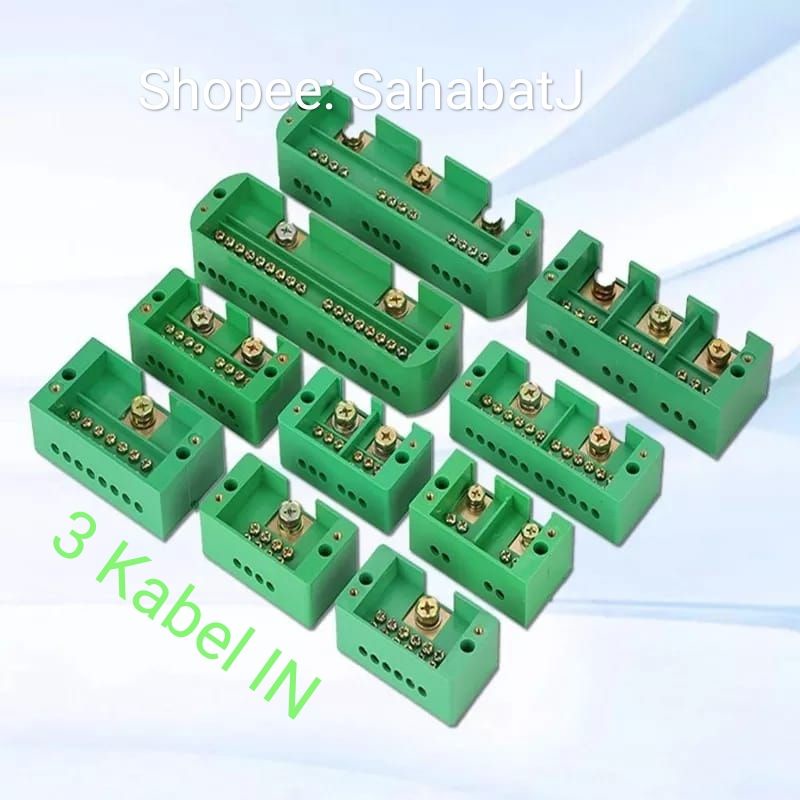 Jual Terminal Junction Box 3 IN 3/6/9/12/15/18/21/24 Out Konektor Kabel ...