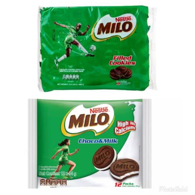 Jual Milo sandwich cookies - choco&milk and choco | Shopee Indonesia