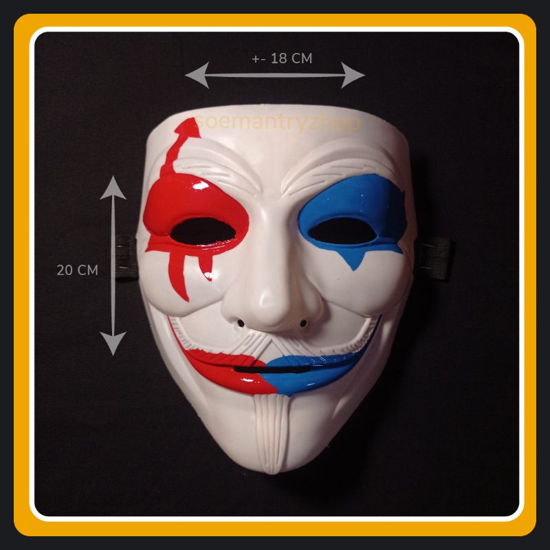 Jual Topeng Joker Anonymous Custom hacker hacker mainan anak murah ...