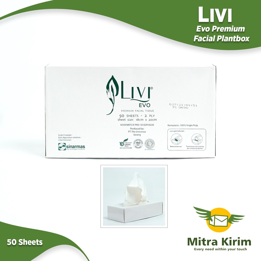 Jual Tissue Flat Box Livi Harga Per Pcs | Shopee Indonesia