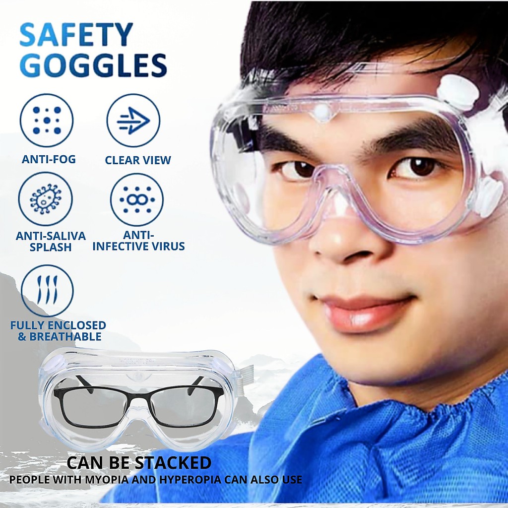 Jual Kacamata APD Medis Safety Medical Goggles Anti Fog | Shopee Indonesia
