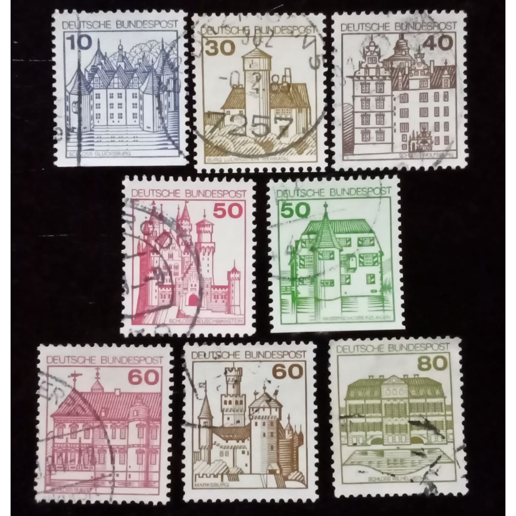 Jual Perangko Germany/ Jerman seri Gedung set (8 pcs) | Shopee Indonesia