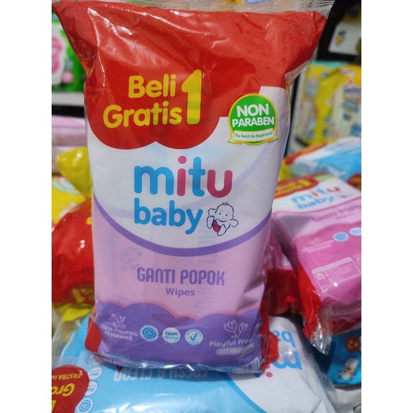 Jual TISU BASAH / TISSUE BASAH MITU BELI 1 GRATIS 150 SHEET + 40 SHEET ...