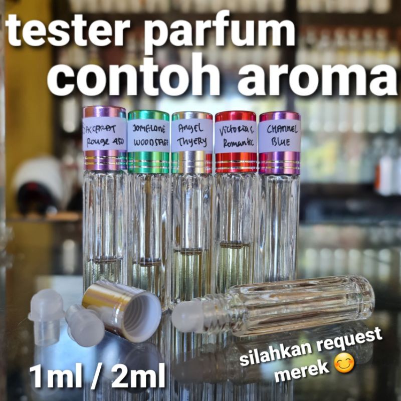 Jual TESTER PARFUM roll on CONTOH AROMA 1ml atau 2ml | Shopee Indonesia