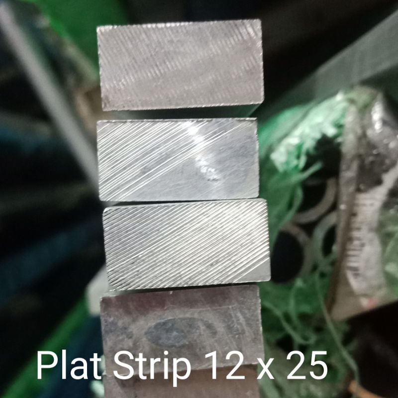 Jual Plat Strip Aluminium 12,7mm x 25,4mm x 500mm / strip alumunium ...