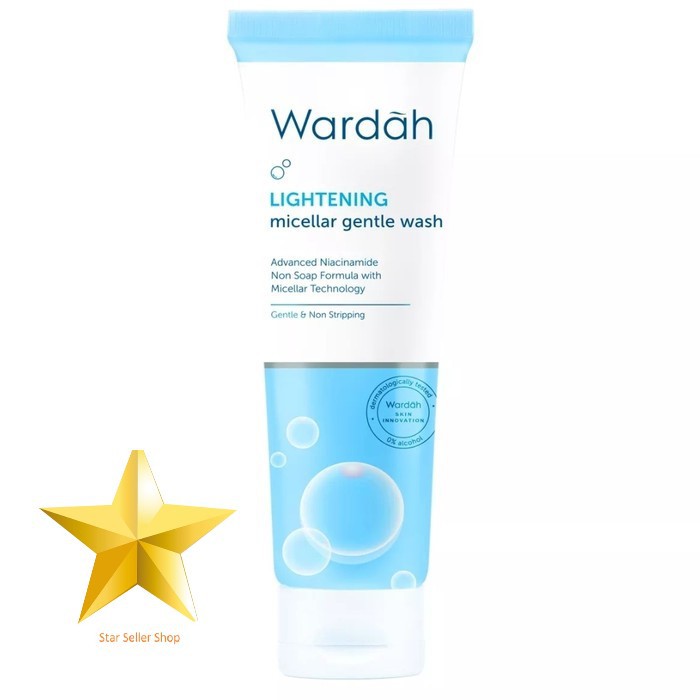 Jual AS Wardah Sabun Cuci Muka Lightening Gentle Wash 50 ML | Shopee ...