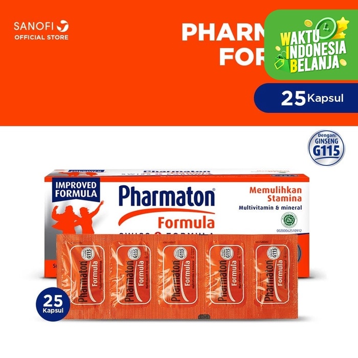 Jual Pharmaton Formula 25s - Multivitamin Suplemen untuk menjaga ...